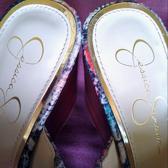 Jessica Simpson | Shoes | Jessica Simpson Snake Print Wedge Sandals ...